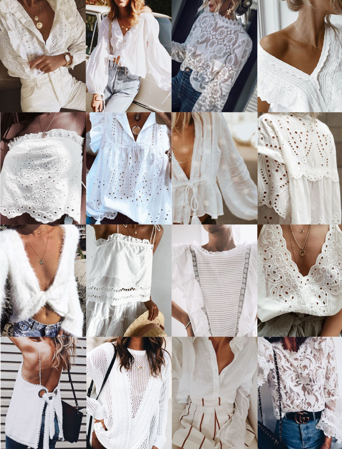 PRETTY WHITE TOPS - Chon & CHON